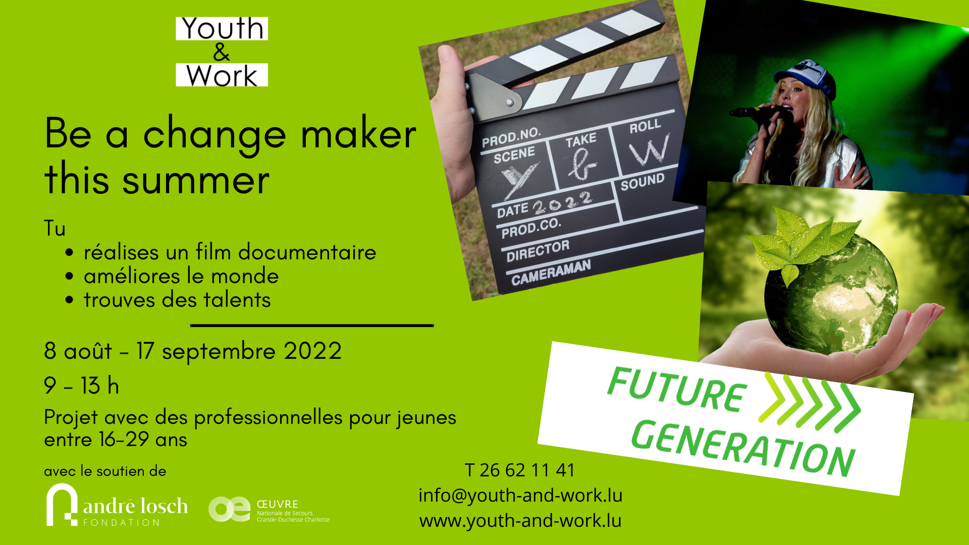 Youth & Work – Be a change maker – Commune de Mertzig