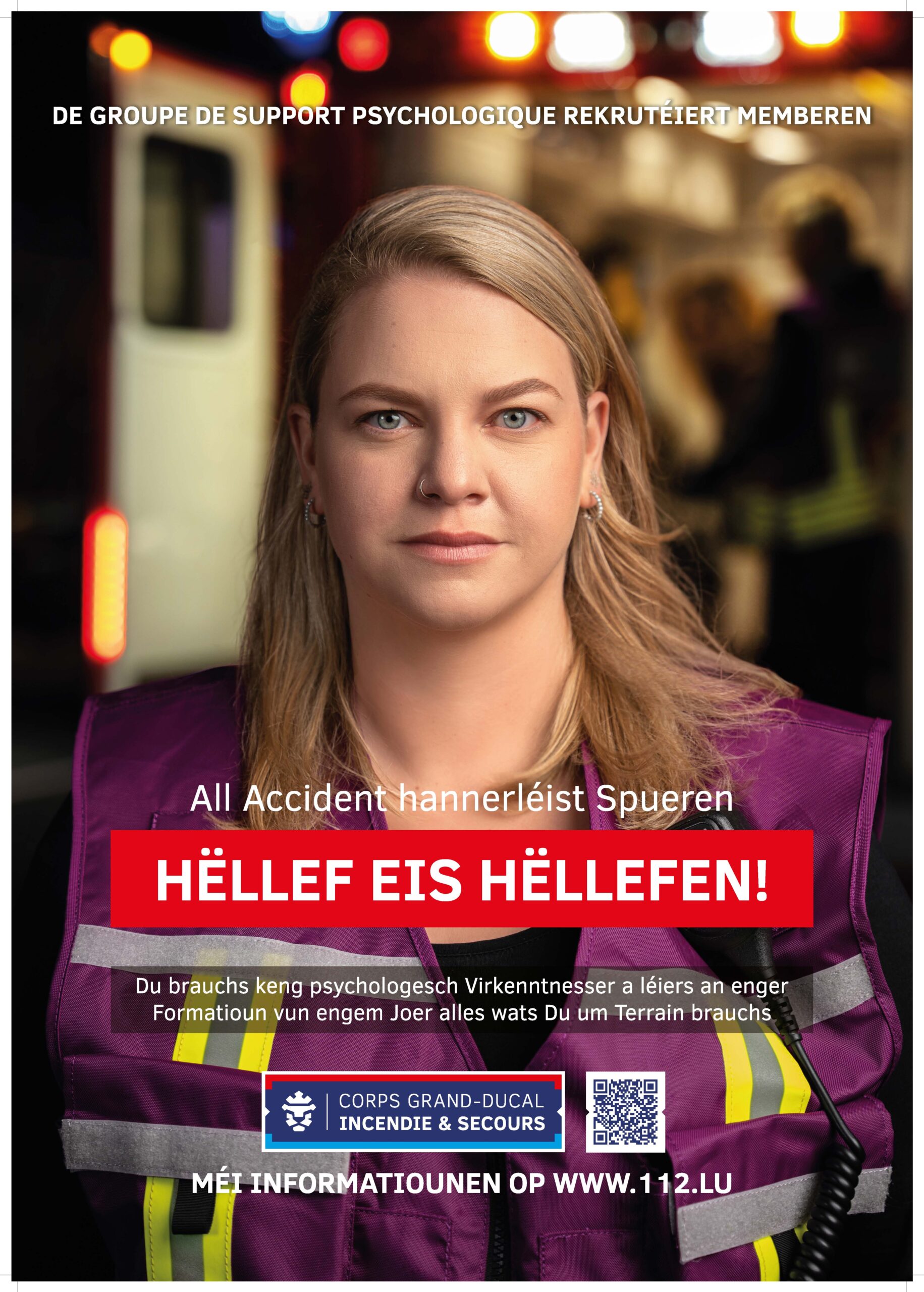 Le groupe de support psychologique du CGDIS recrute - Commune de Mertzig